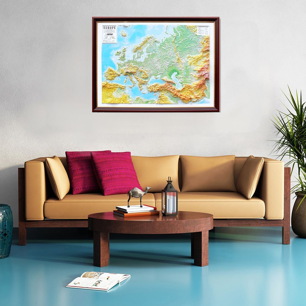 3D Map - Europe - Real World Globes