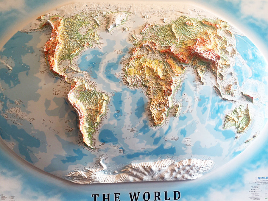 3D Map - World - Real World Globes