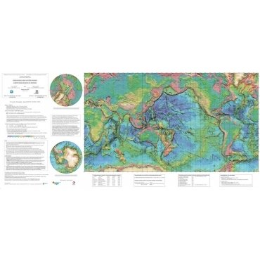 Physiographic Map of the World - Real World Globes
