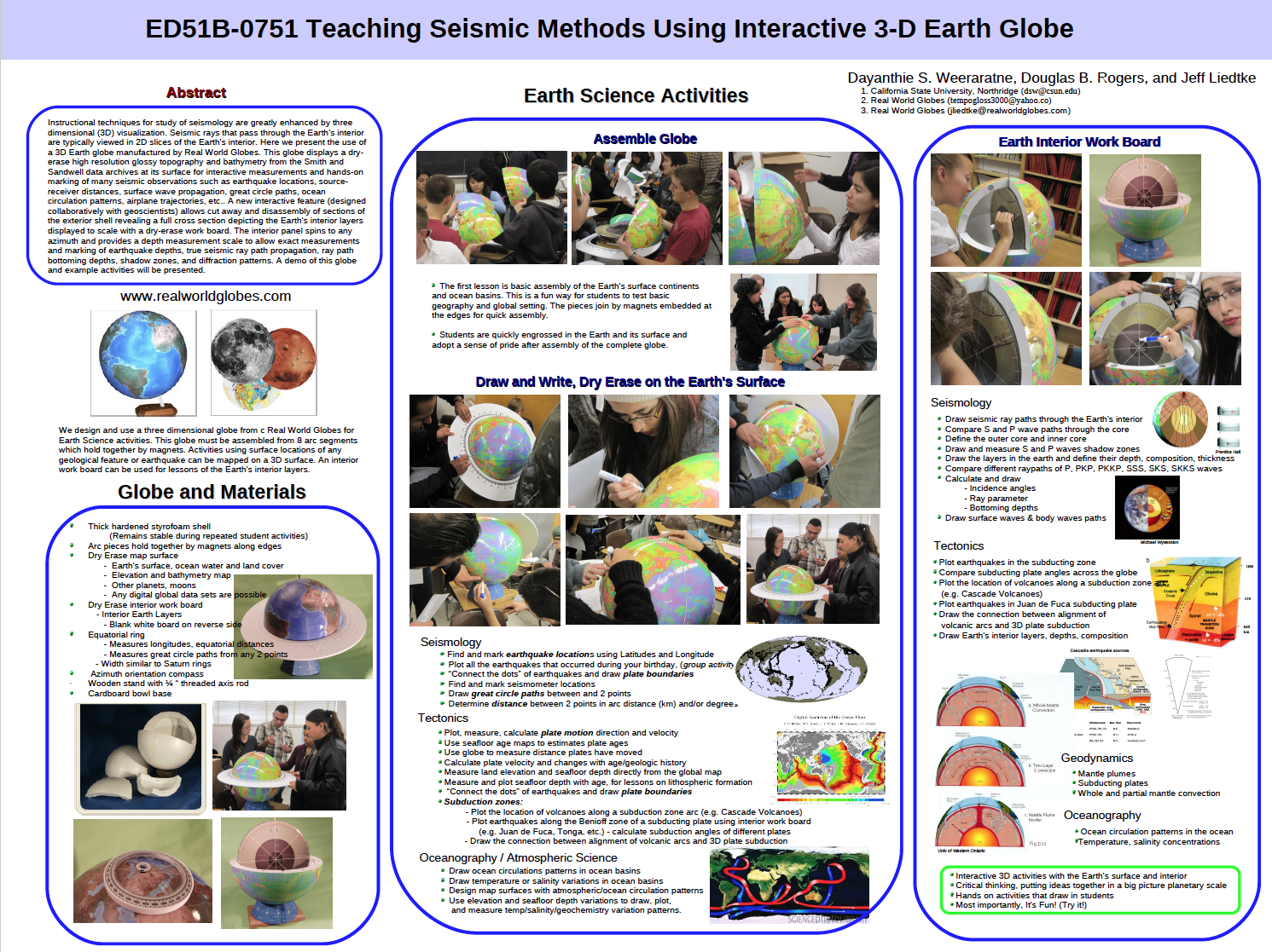 Seismology Lab Teaching Aids - Real World Globes